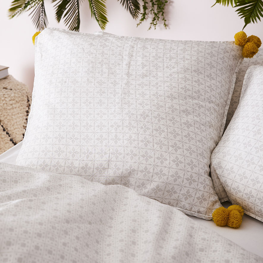 Home Republic - Fez Quilt Cover Set Silver | Adairs