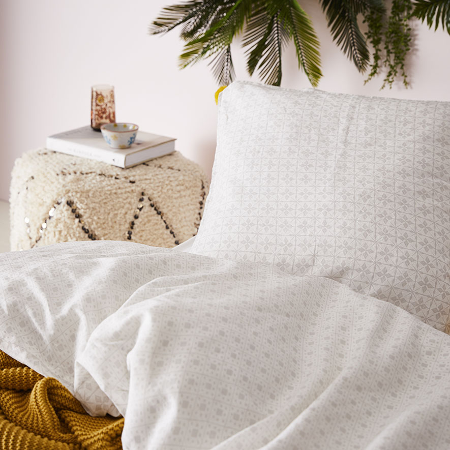 Home Republic - Fez Quilt Cover Set Silver | Adairs