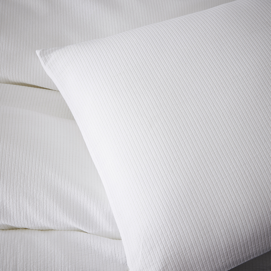 Home Republic - European Collection Shimmer Quilt Cover White | Adairs