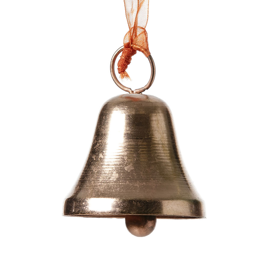 Mercer + Reid - Rose Gold Hanging Metal Bell Decoration | Adairs
