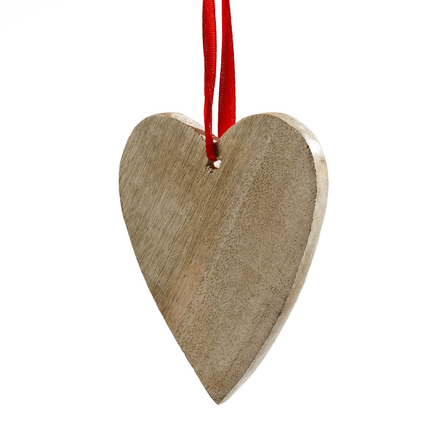 Home Republic - Hanging Timber Heart Ornament | Adairs