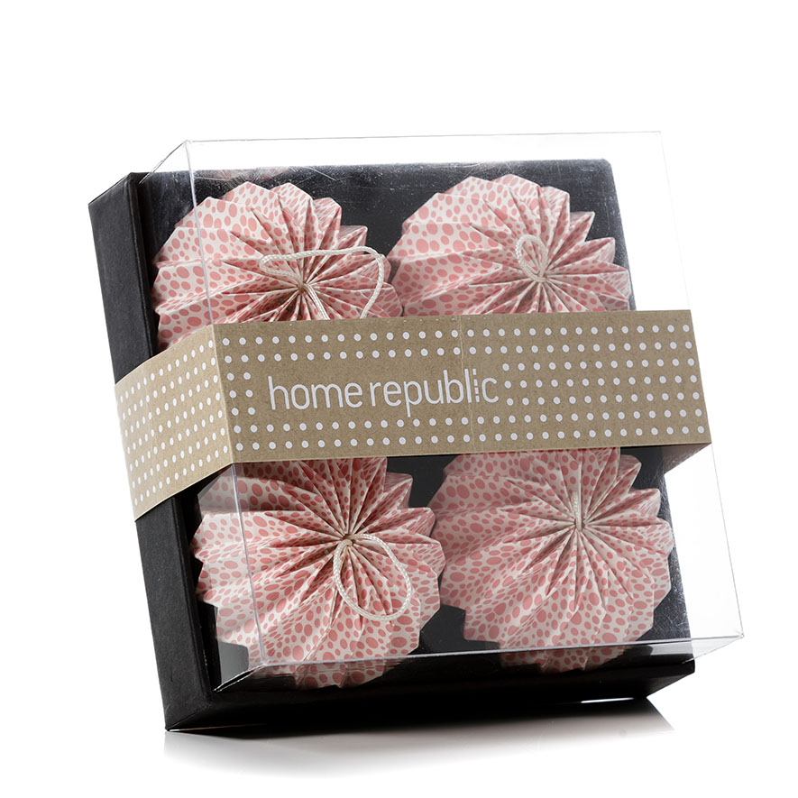 Home Republic - Blush Geo Box Decoration 4 Pack | Adairs