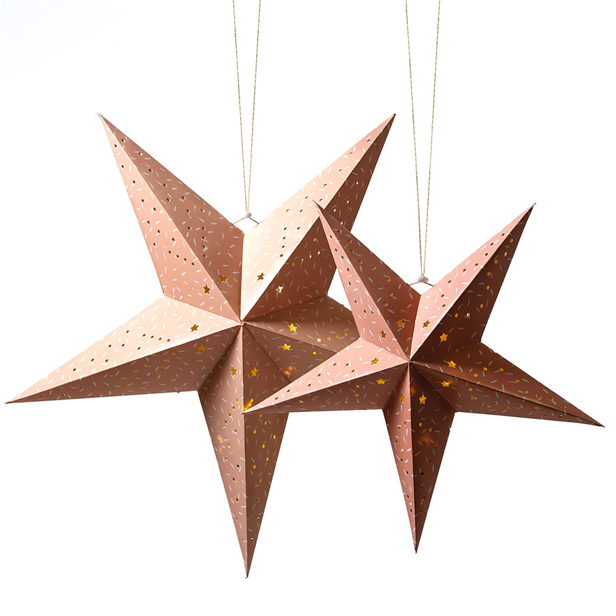 Adairs Kids - Pink Paper Star Light | Adairs