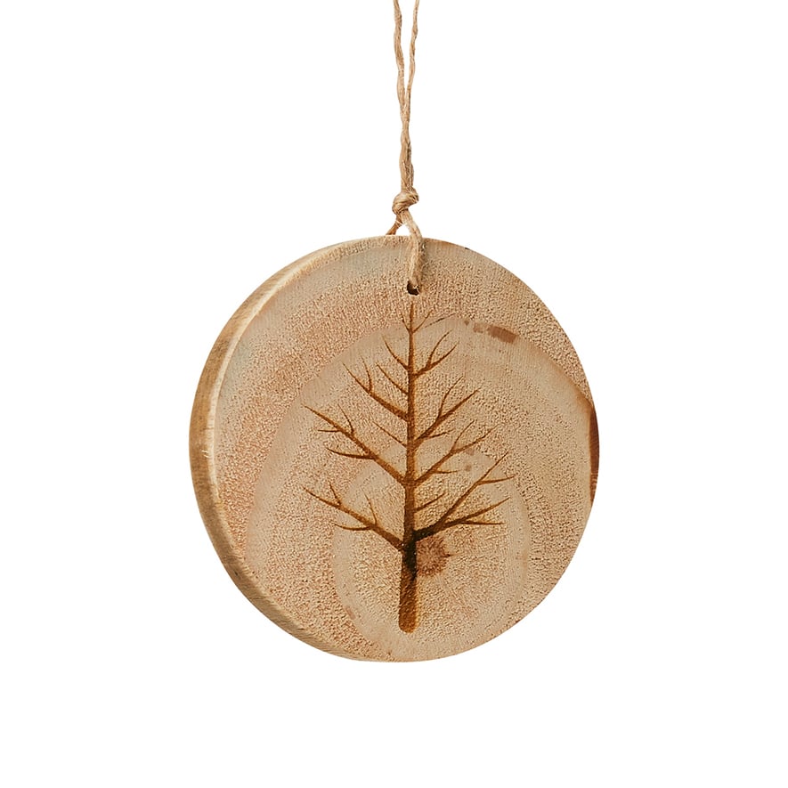 Raw Timber Hanging Disc Tree | Adairs