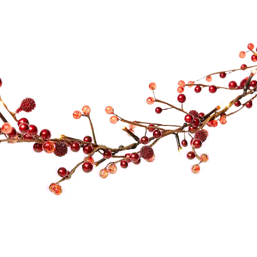 Mercer + Reid - Red Berry Garland Red | Adairs