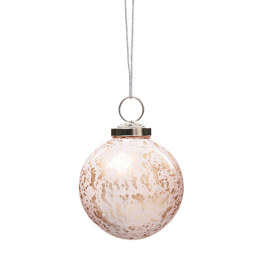 Splatter Bauble Pink Ball | Adairs