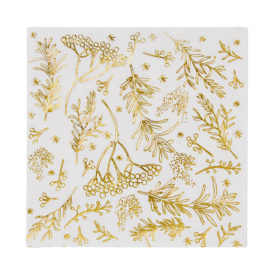 Festive Paper Napkins Botanical Pack of 20 | Adairs