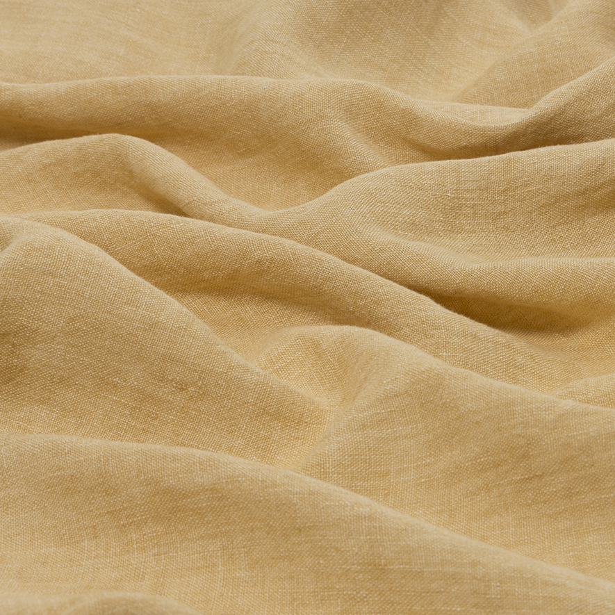 Home Republic - Malmo Mustard Linen Throw | Adairs